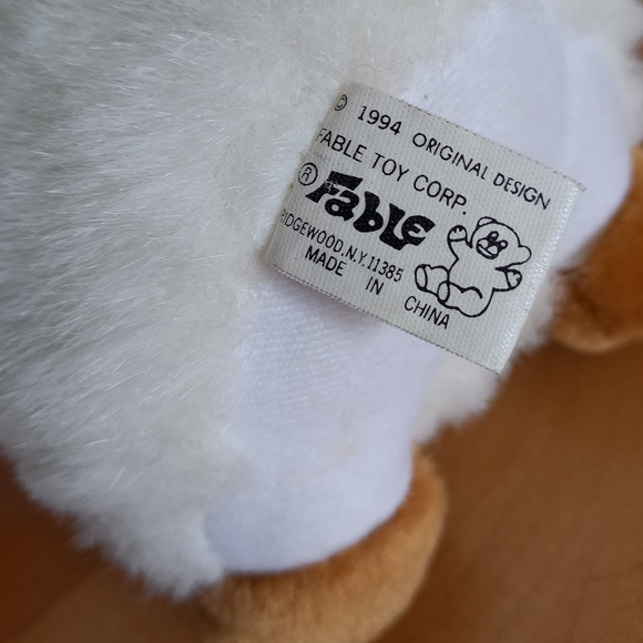 fable | Toys | Vintage 9s White Cream Gorilla Plush Tan 6in Fable 994 ...